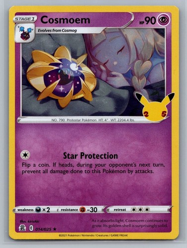Pokémon TCG Cosmoem Celebrations 014/025 Holo Holo Rare NM-MT *TEXCARDS ...