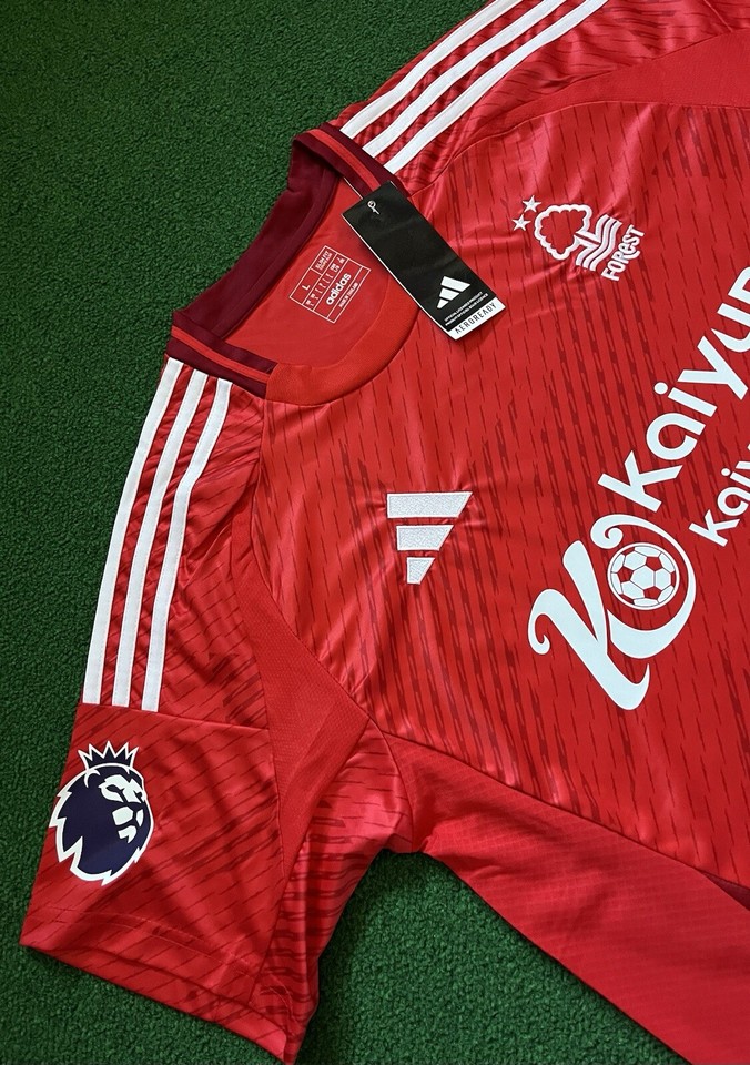 NWT Nottingham Forest 24/25 Home Jersey “Wood 11” (Large) | eBay