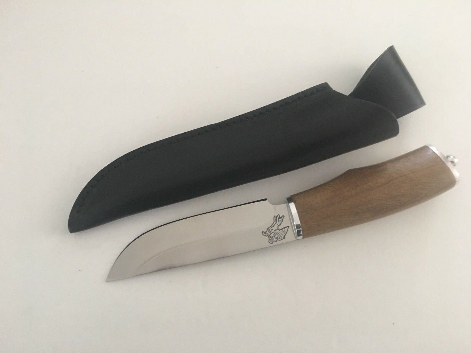Hunting knife Russian fixed blade wood handle stainless steel ATS 34 ...