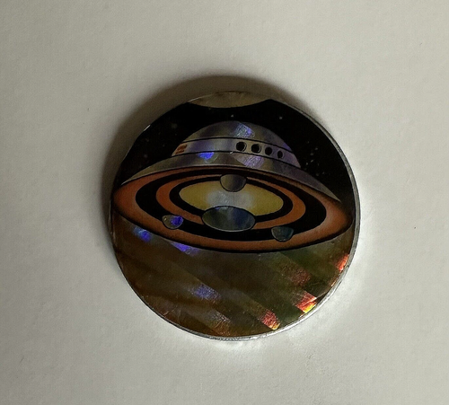 Vintage 1990’s Era Pog Alien UFO Spaceship Holographic Color Changing ...
