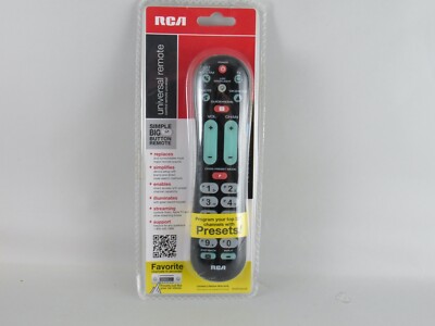 RCA Big Button 2 Device Universal TV Remote Control | eBay