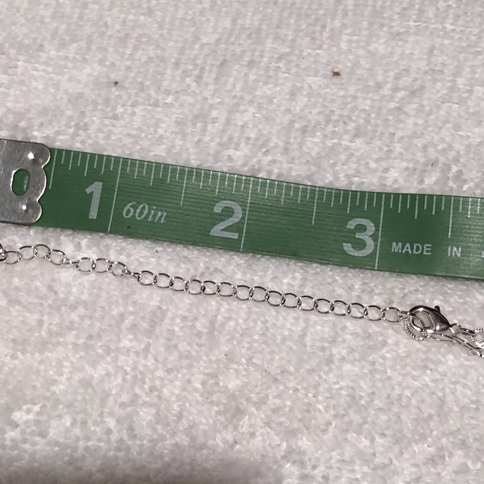 Clear Rhinestone 3 inch Cross with Silvertone Necklace - Gem