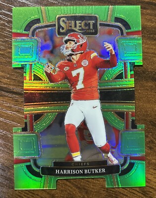 2023 Panini Select #48 Harrison Butker Neon Green Prizms Die Cuts #/599 ...