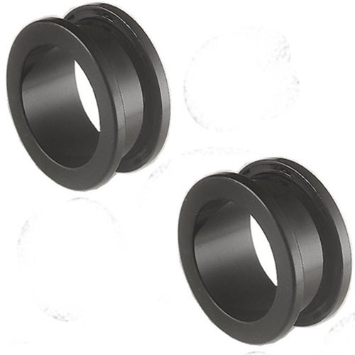Pair of Double Flare Flexible Silicone Large Size Ear Tunnels Plugs ...