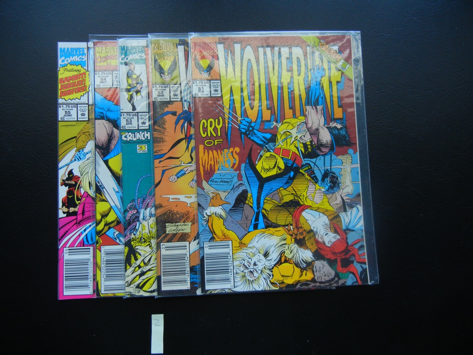 WOLVERINE #51,52,53,54,55 lot of (5) MARVEL 1991 | eBay