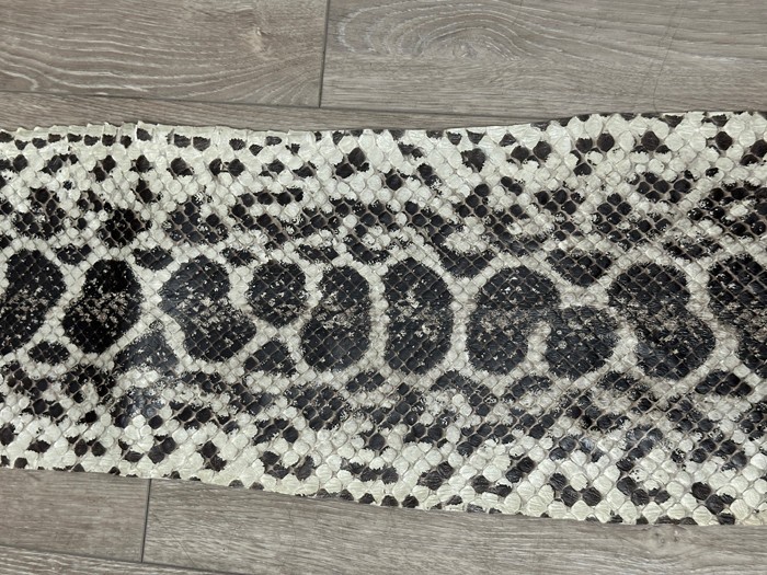 Natural Genuine Anaconda Snake skin Leather hide real boa python rattle ...