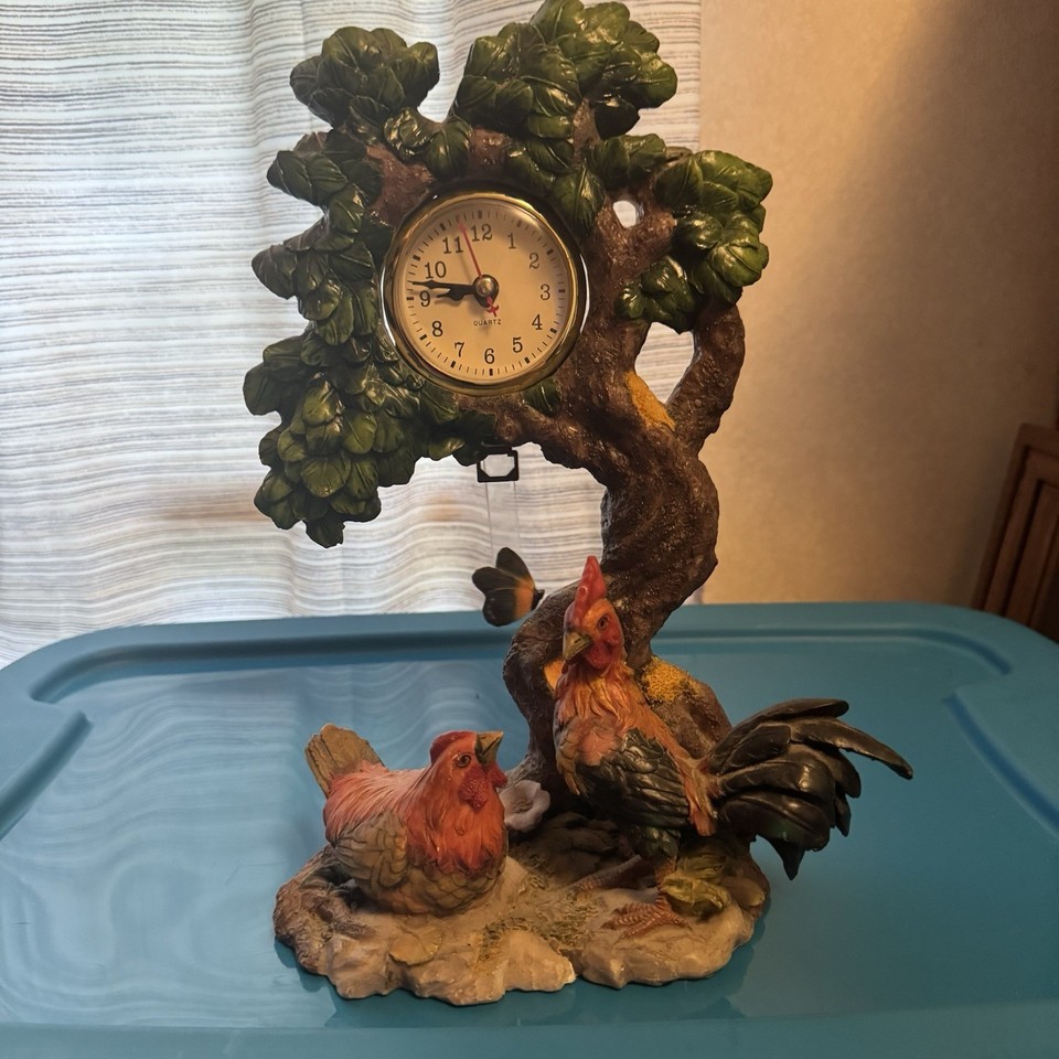 Vintage Rooster And Hen Clock | eBay