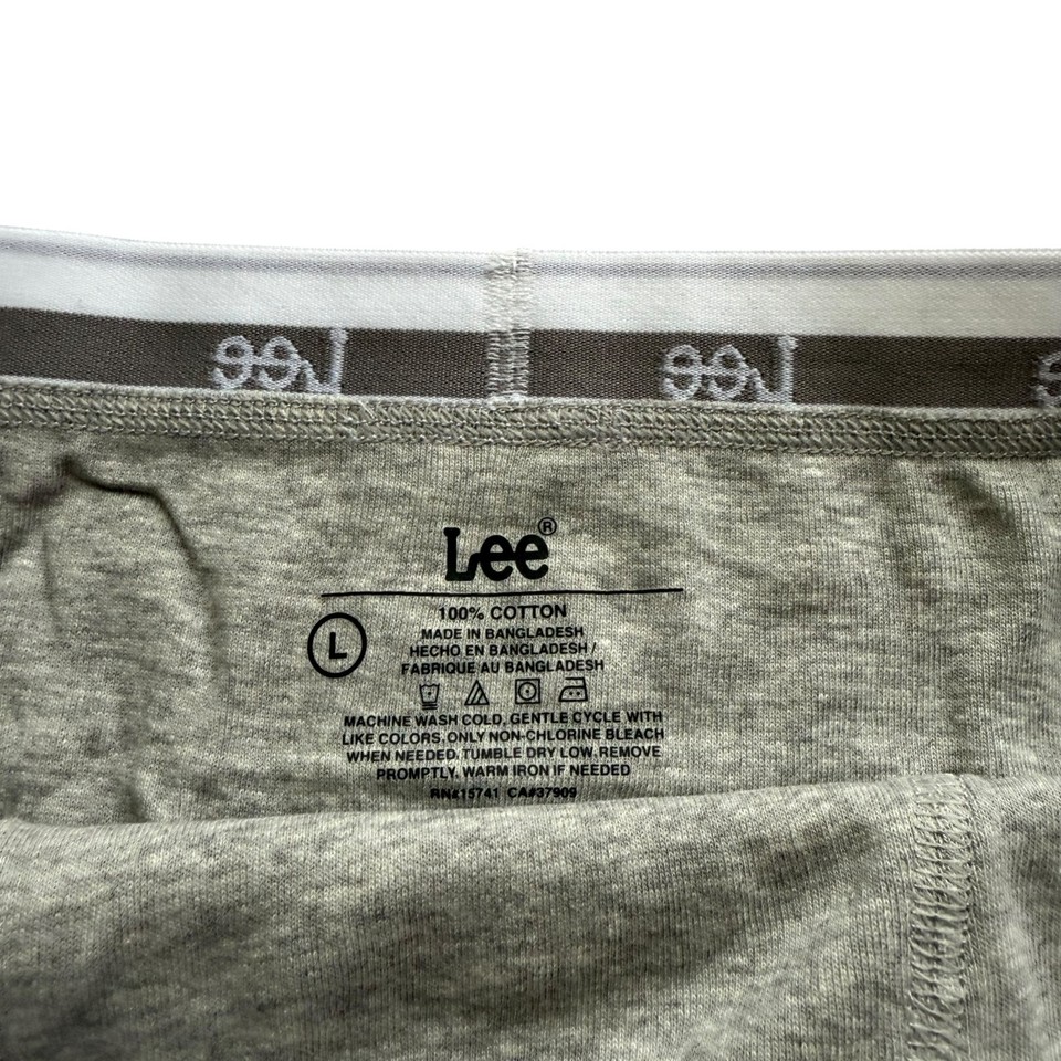 Lee Men's Classic 100% Cotton Jersey Briefs Underwear with Logo ...