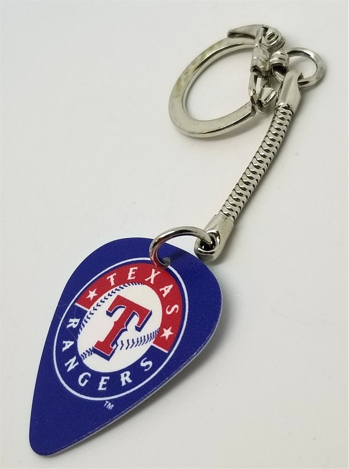 Texas Rangers Logo Seal Blue Guitar Pick Key Chain | eBay