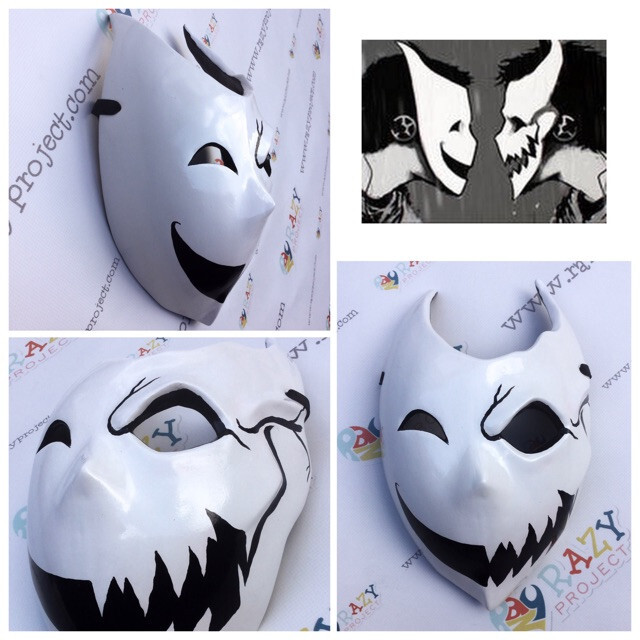 Half Face Mask Designs Blue
