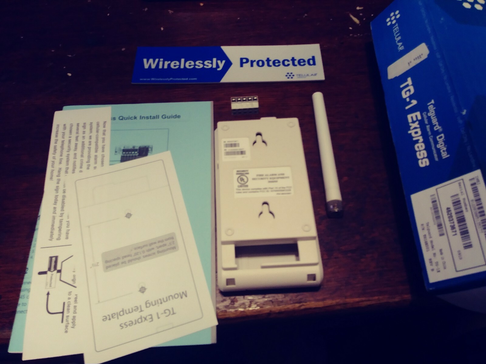 TELULAR TELGUARD TG-1 TG1GX001 CELLULAR ALARM COMMUNICATOR GSM RADIO ...