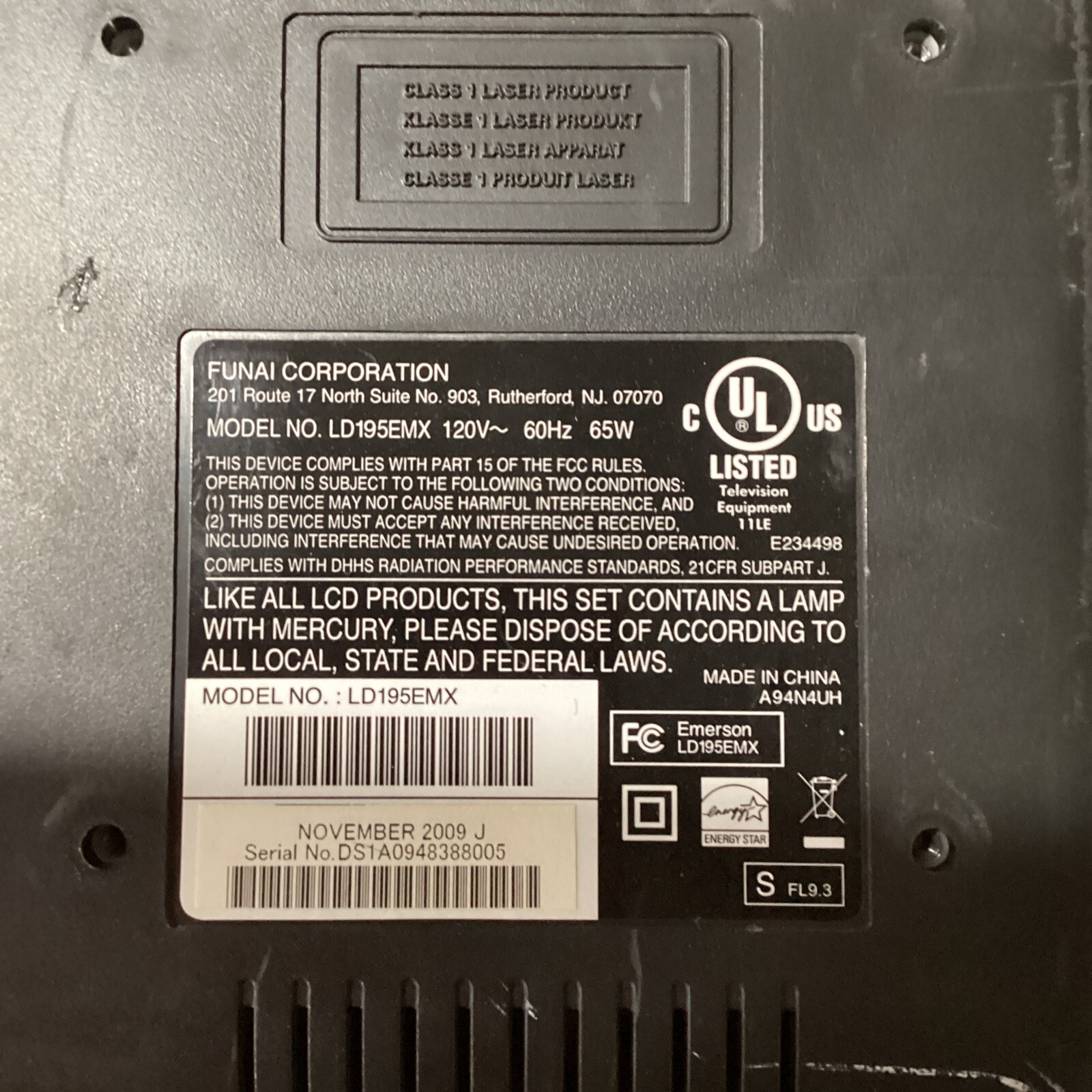 Emerson LD195EMX 18.5" 720p LCD HDTV DVD Combo HDMI PC With Remote | eBay