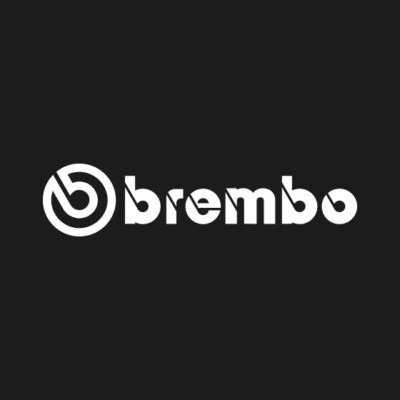 For Brembo Brakes Set Of 4 Brembo Brake Caliper WHITE Decal (2 Large, 2 ...