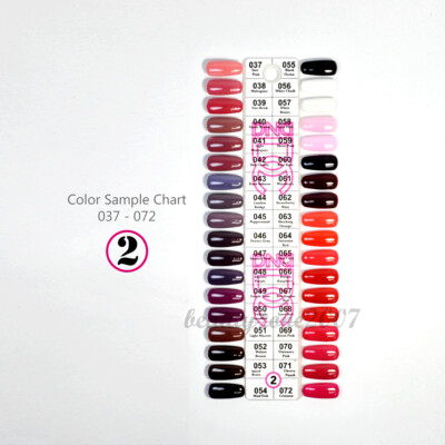 DND Color Swatches / Color Chart / Color Sample Single – 2 | eBay UK