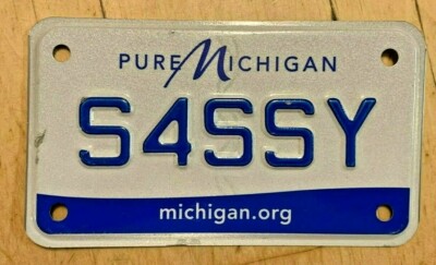 CLEVER COOL MOTORCYCLE CYCLE VANITY LICENSE PLATE " S4SSY " SASSY SASS ...