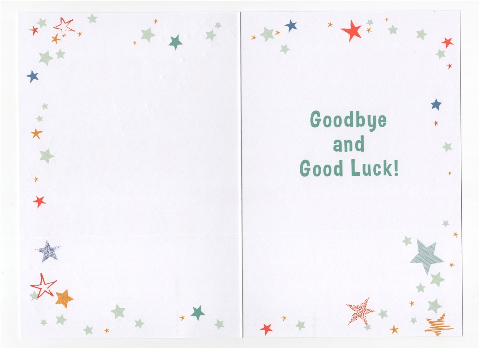 Sorry You're leaving card Colour inside Goodbye Good luck 5052738587259 ...