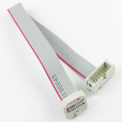 1Pcs 2.54mm Male Box Header 10 Pin To IDC FC Female 10Pin Flat Ribbon ...