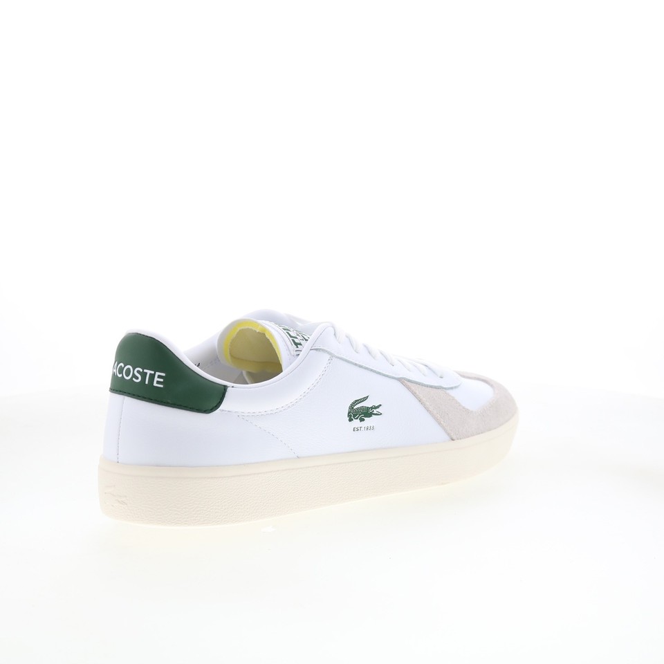 Lacoste Baseshot Pro 125 3 SMA Mens White Leather Lifestyle Sneakers ...