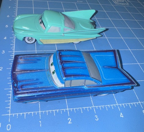 Disney Pixar Cars Blue Ramone & Flo Sho Grl Girl Diecast Cars 4 1/2 ...