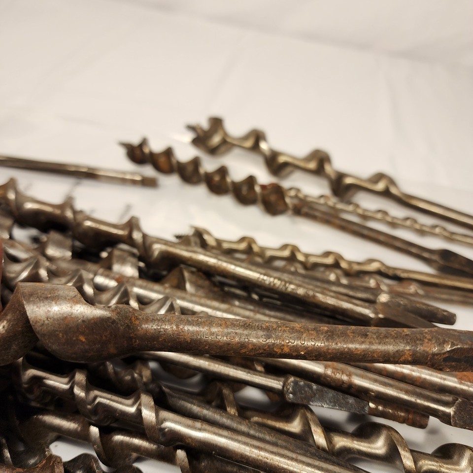Hand Auger Bits 26 Irwin Greenlee King Millers Falls R&N Russel ...