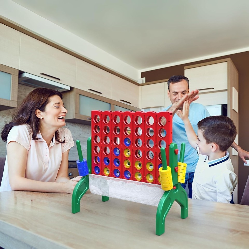 1.9 FT Giant 4-in-A-Row Connect Game for Kids & Adults - Portable Fun ...