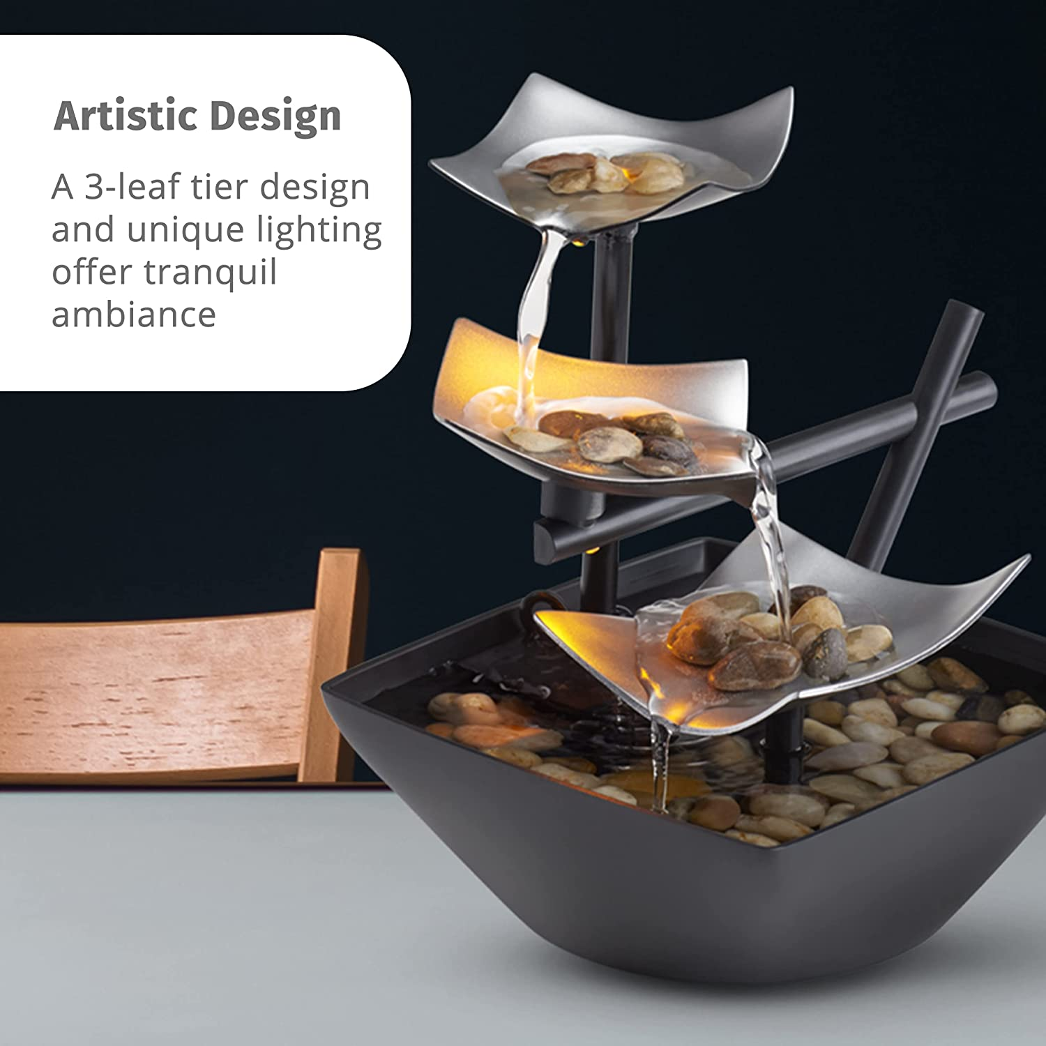 Indoor Tabletop Fountain Decor Home Table Desktop Decoration Relaxation ...