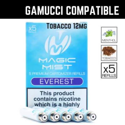 Gamucci Compatible Cartomizers 1.2% Tobacco Refills | Refill Cartridges ...