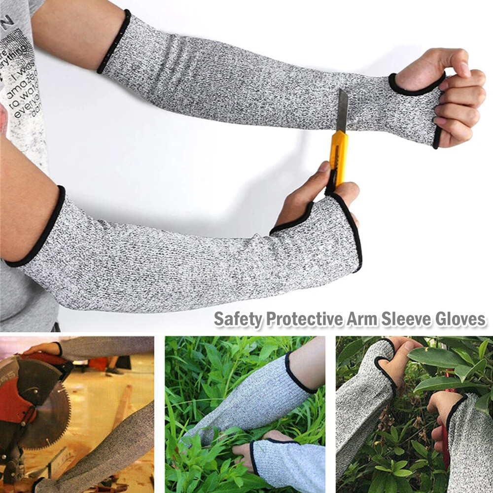 1-5pairs Safety Arm Sleeve LV5 PROTECT Anti Cut Slash Hands Long ...