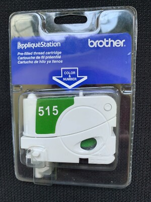 Brother Applique Station Pre-filled Thread Cartridge Color 515 Green ...