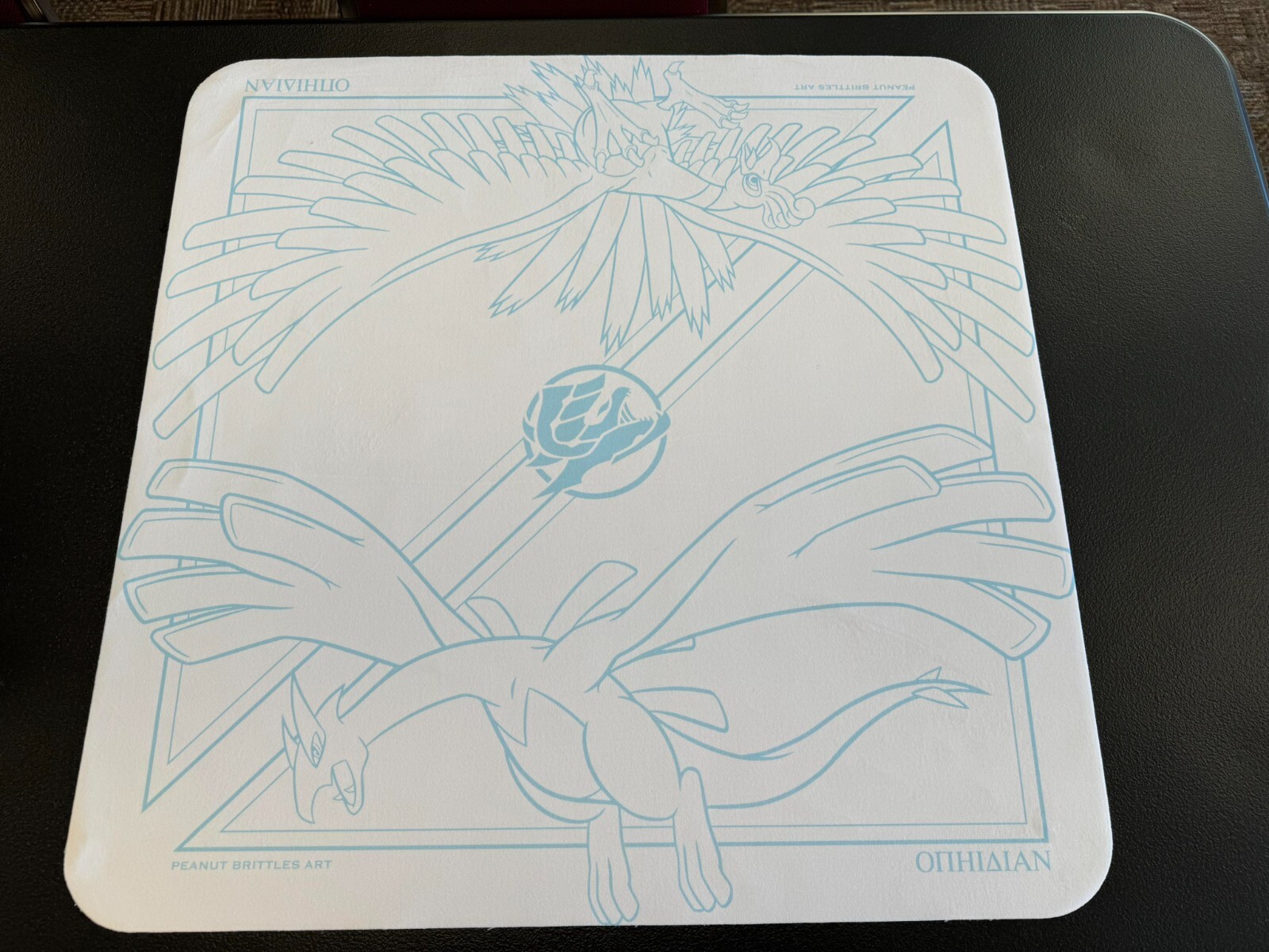 2 Player Pokemon Blue and White Ho-oh and Lugia Cloth Playmat | eBay