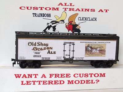 HO SCALE CUSTOM LETTERED OLD SHAY GOLDEN BEER REEFER 🍺🍺🍺🍺 | eBay
