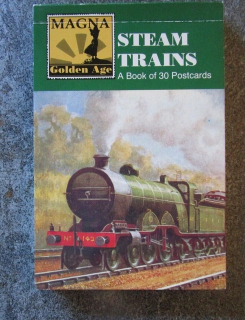 Steam Trains a Book of 30 Postcards by MAGNA Books 1854223933 The Fast ...
