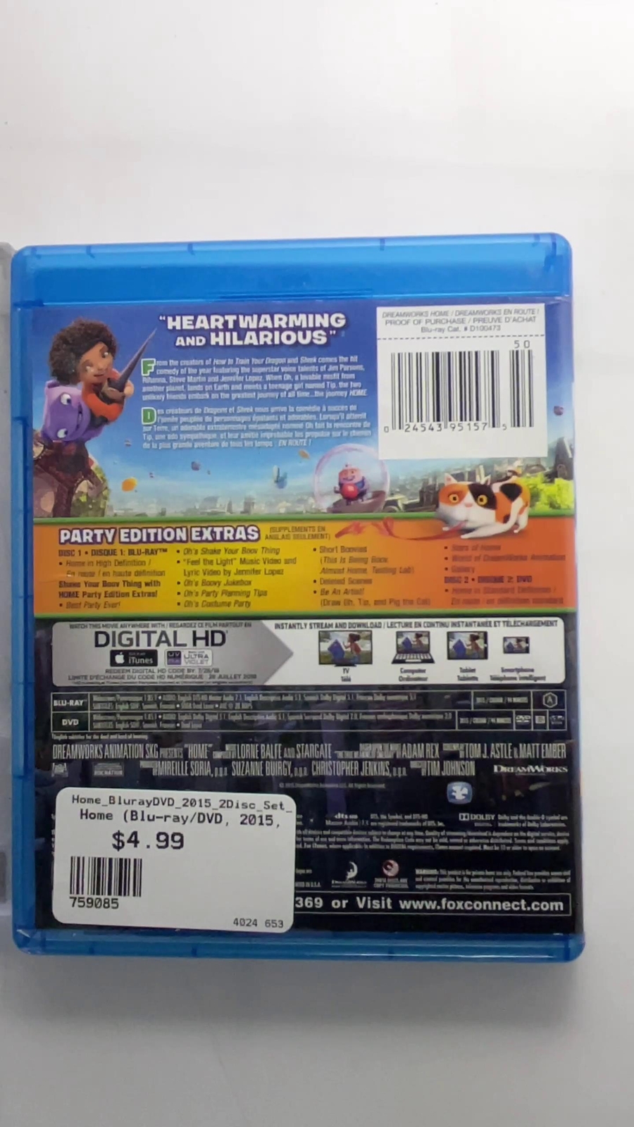 Home (Blu-ray/DVD, 2015, ) 24543951575 | eBay