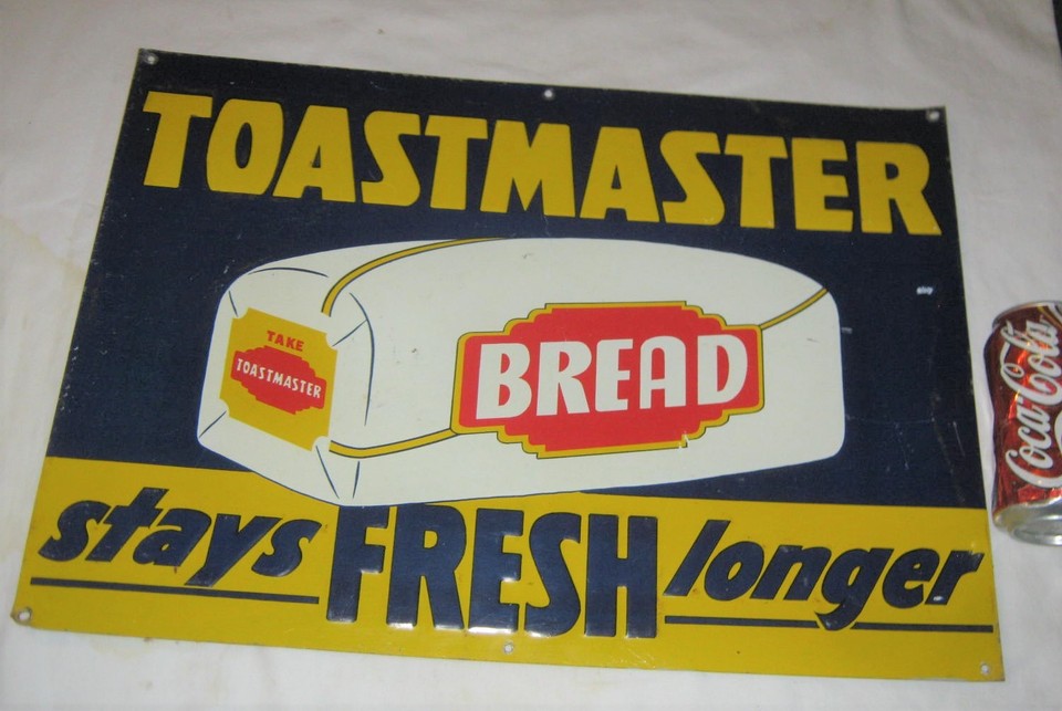 ANTIQUE AMERICAN USA TOASTMASTER BREAD COUNTRY STORE BAKERY ADVERTISING ...