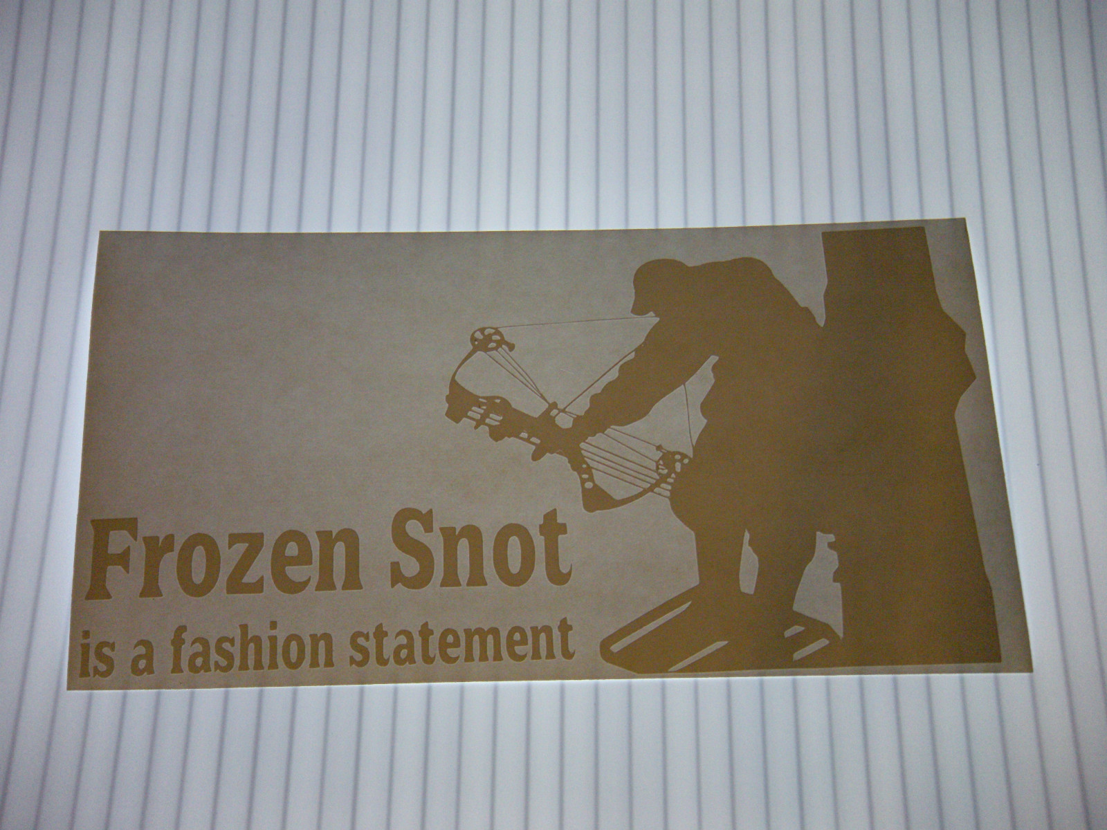 FROZEN SNOT IS A FASHION STATMENT VINYL STICKER | eBay