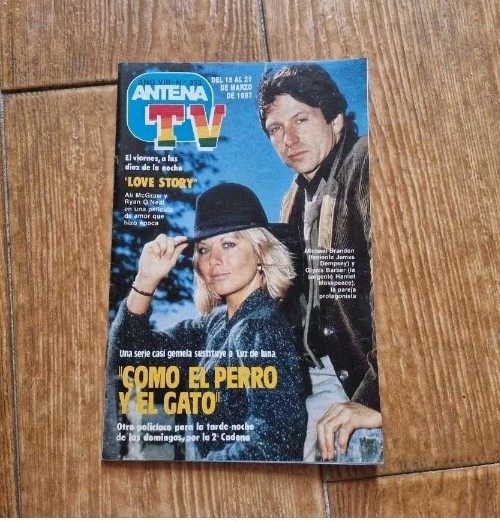 Dempsey and Makepeace's Michael Brandon and Glynis Barber 1987 TV Guide ...