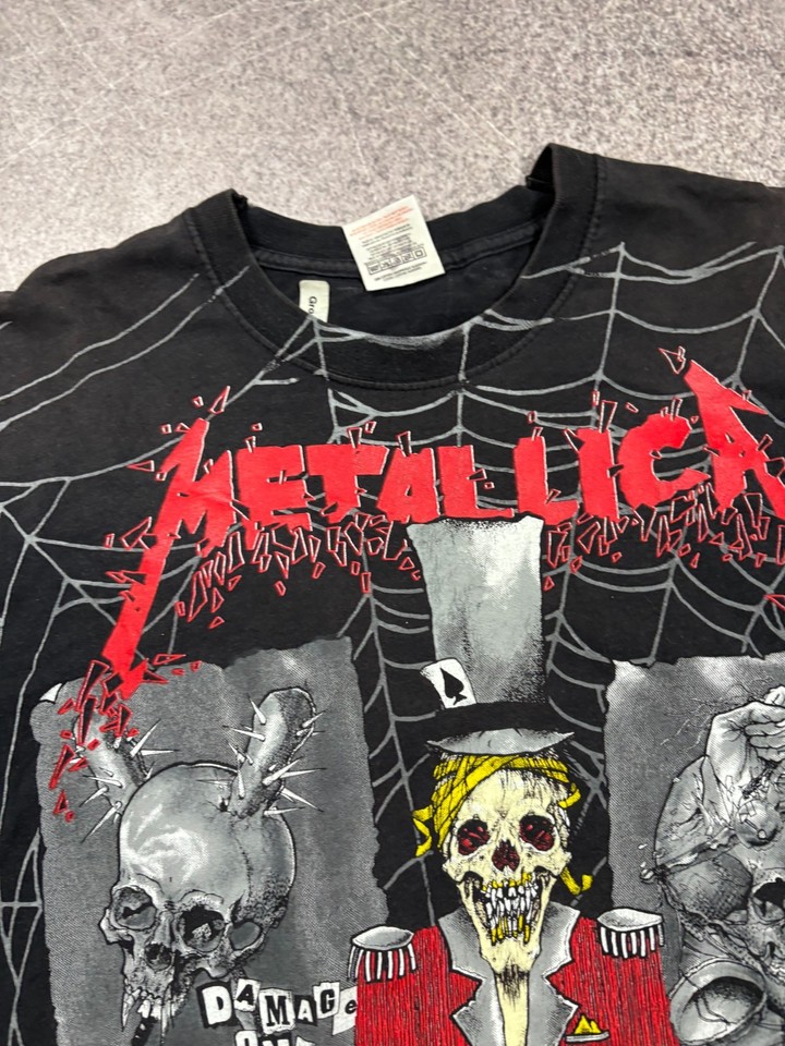 Metallica Vintage 1992 Pushead Ringmaster All Over Print T-Shirt | eBay