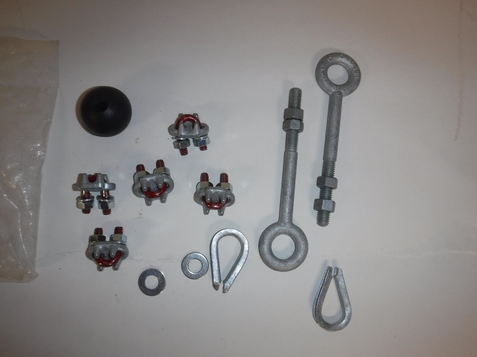 New Molex 1301250046 Wire Rope Festoon Hardware Kit, 3/8", Wire Rope ...