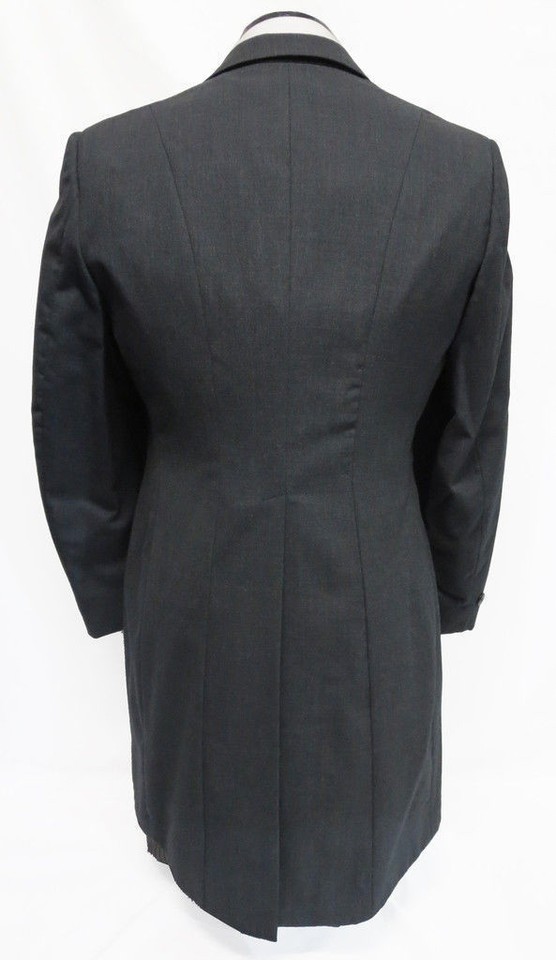 Gray Cutaway Morning Long Frock Coat Theater Costume Damaged Victorian ...