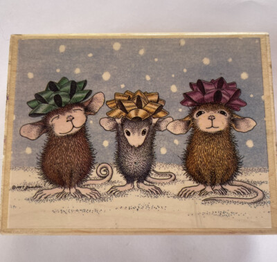 Stampabilities House-Mouse WRAPPED & READY Rubber Stamp Amanda Maxwell ...