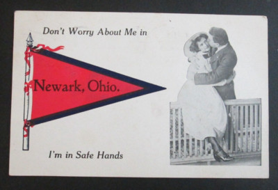 Pennant Don't Worry About Me in Newark OH Posted DB Postcard | eBay
