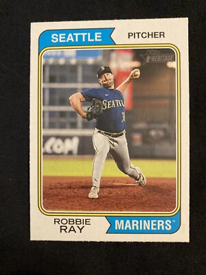 Robbie Ray 2023 Topps Heritage Baseball Card Base #58 Seattle Mariners ...