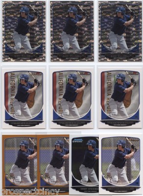 Lot of (103) Casey Stevenson 2013 Bowman Chrome RC Cards w/ Parallel ...