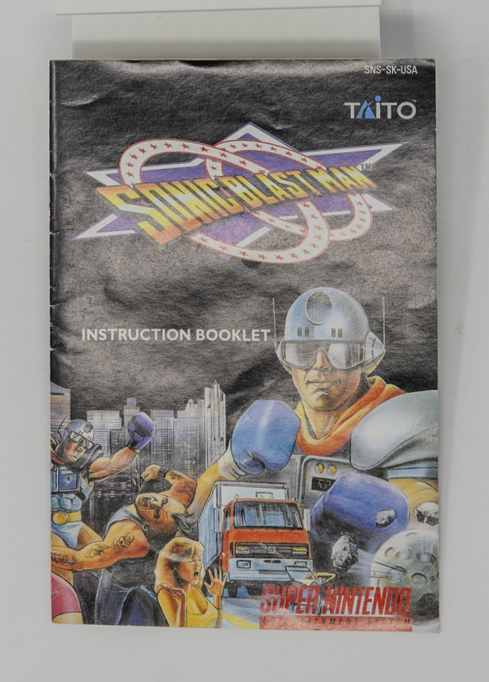 Sonic Blast Man COMPLETE CIB (Game box manual) Super Nintendo SNES | eBay