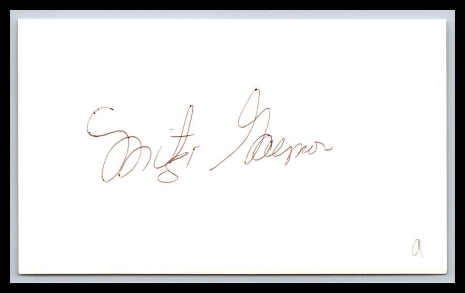 Mitzi Gaynor - Actress - 3x5 Card - Signed / Autograph (a) | eBay