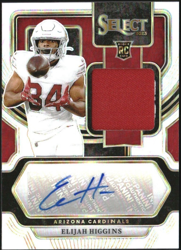 2023 Panini Select - Rookie Signature Memorabilia Elijah Higgins #RSM ...