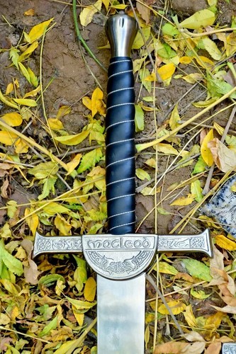 40" Scottish Highlander Connor Macleod Broad Sword with Leather Sheath ...