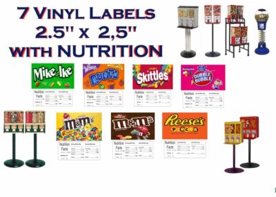 Candy & Bulk Vending - Vending Machine Stickers