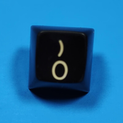 Genuine DEC VT100 terminal keyboard keycap - 0 ) Right parenthesis key ...