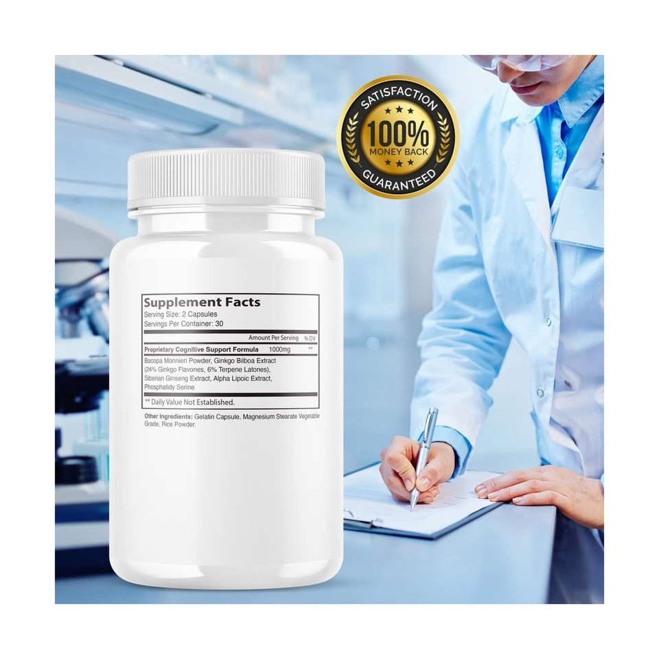 (5 Pack) Neuro Tech IQ Brain Supplement Neurotech Iq Focus Formula ...